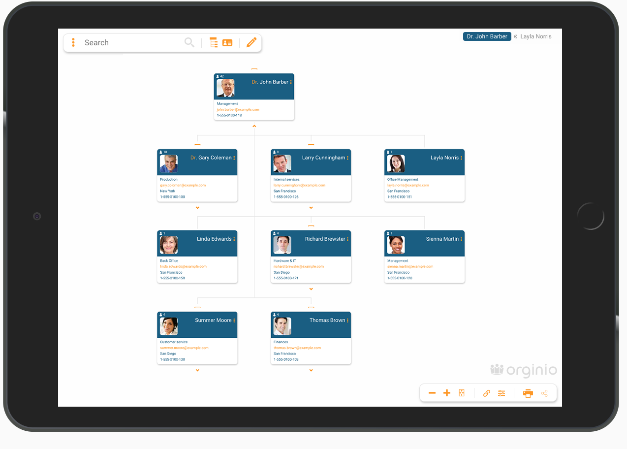 Create organizational charts online - orginio.com